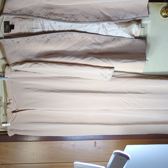 Terani Couture | Pants & Jumpsuits | Champagne Colored Ladies Pant Suit ...